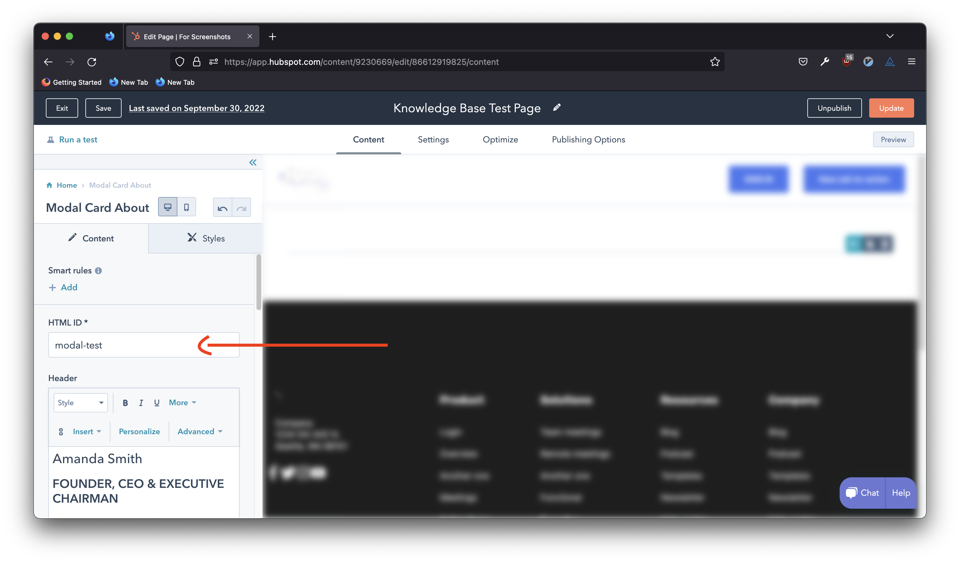 How to use the modal modules in Atlas